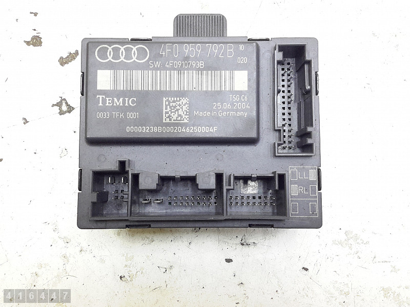2005 AUDI A6 Ecu Door Control Unit/Module Front Left Side Rhd ...